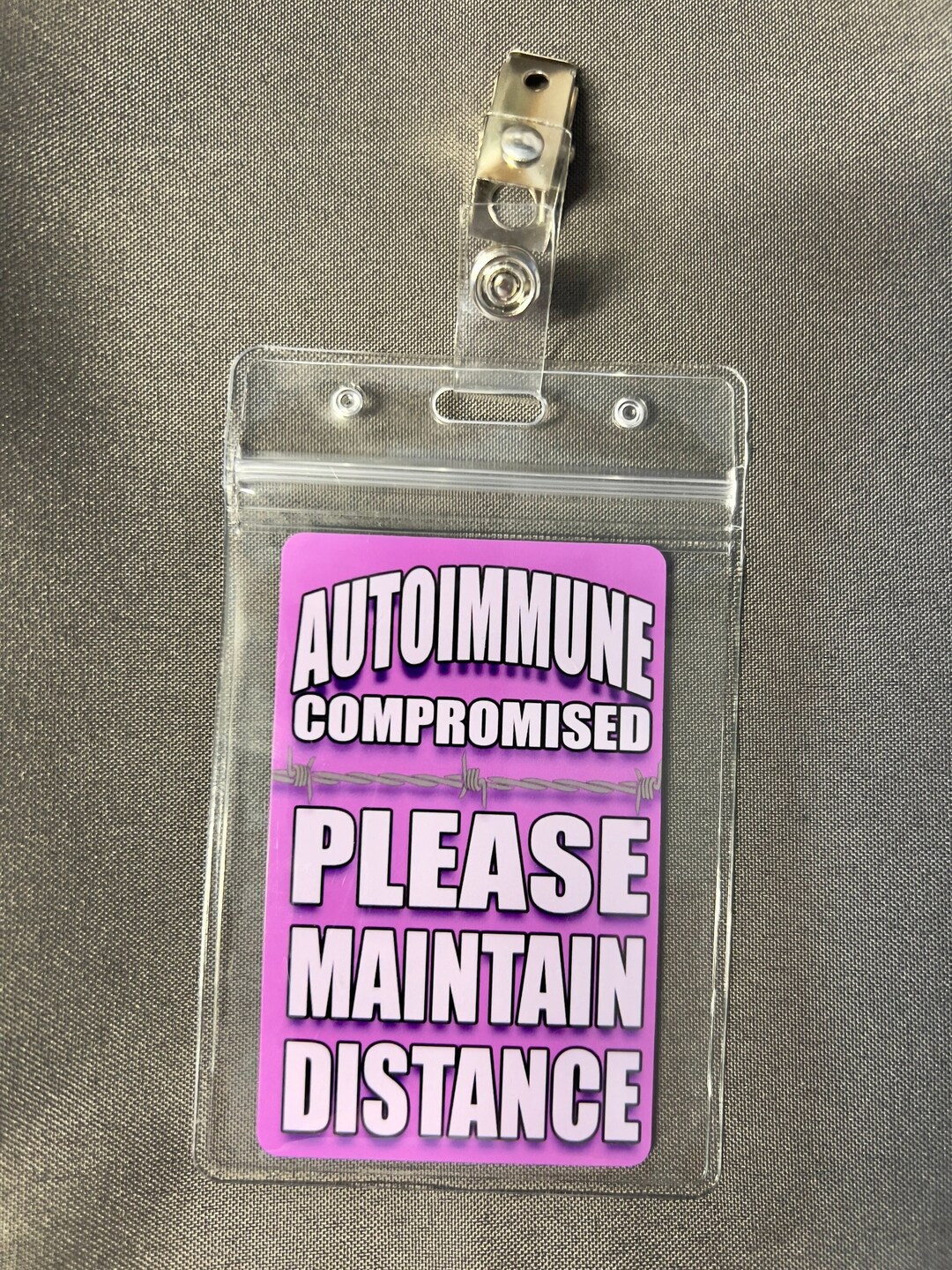 Autoimmune Card, Autoimmune Support, Autoimmune Disease, Clip On ...