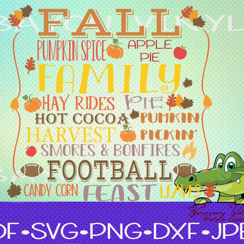 Fall Subway Art - Etsy