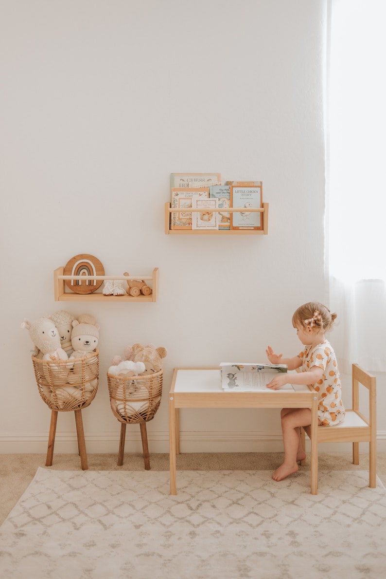 Homeschool Decor Homeschool Wall Shelf Bookshelf Shelf | Etsy