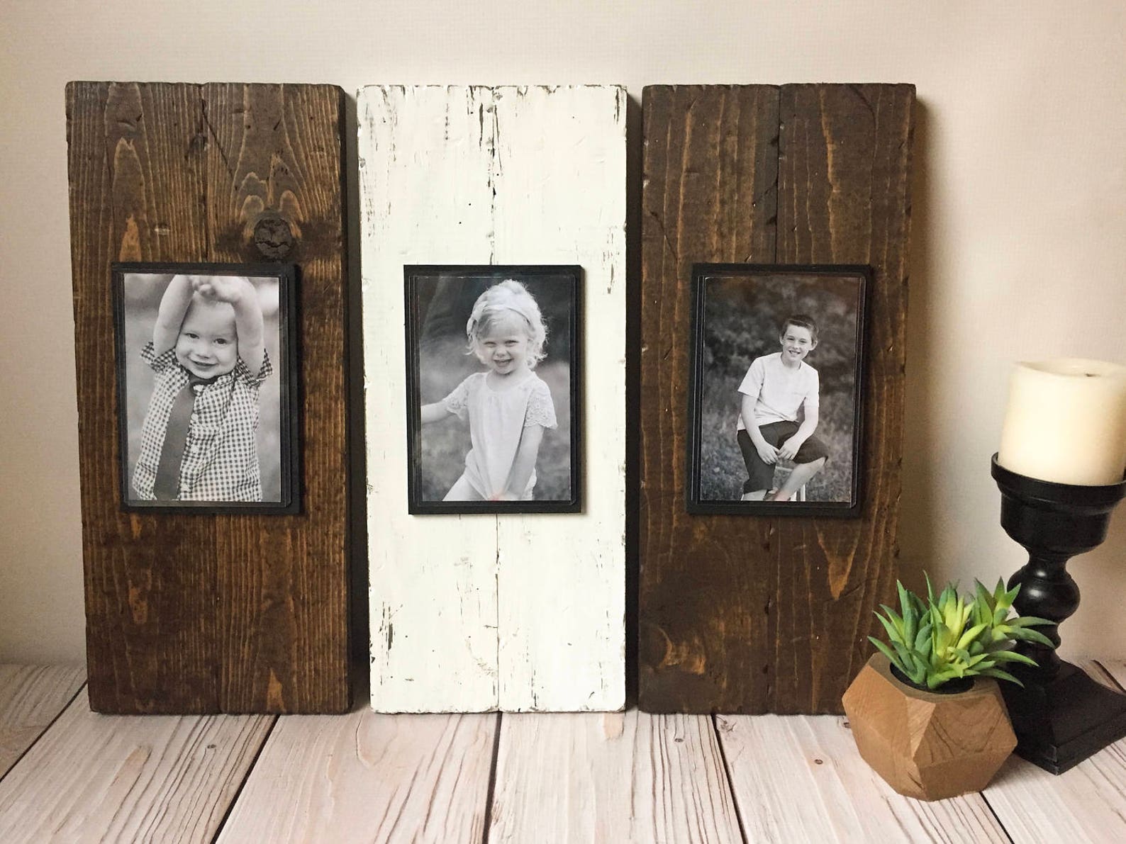 Wood Picture Frame Picture Frame Set Rustic Picture Frame | Etsy