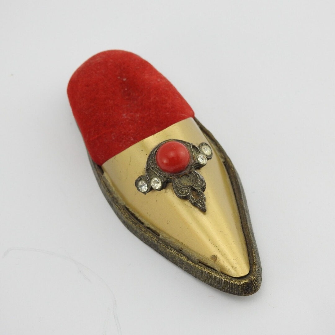 Vintage Metal Asian Chinese Shoe Metal Pin Cushion Jameco 4.5" - Etsy