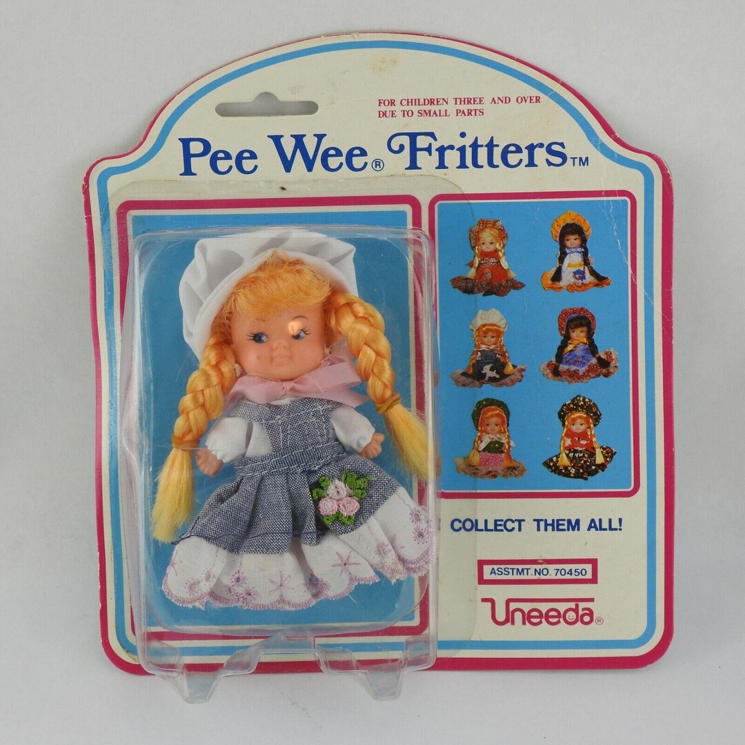 Vintage Uneeda Pee Wee Fritters Miniature Baby Doll NEW in Package ...