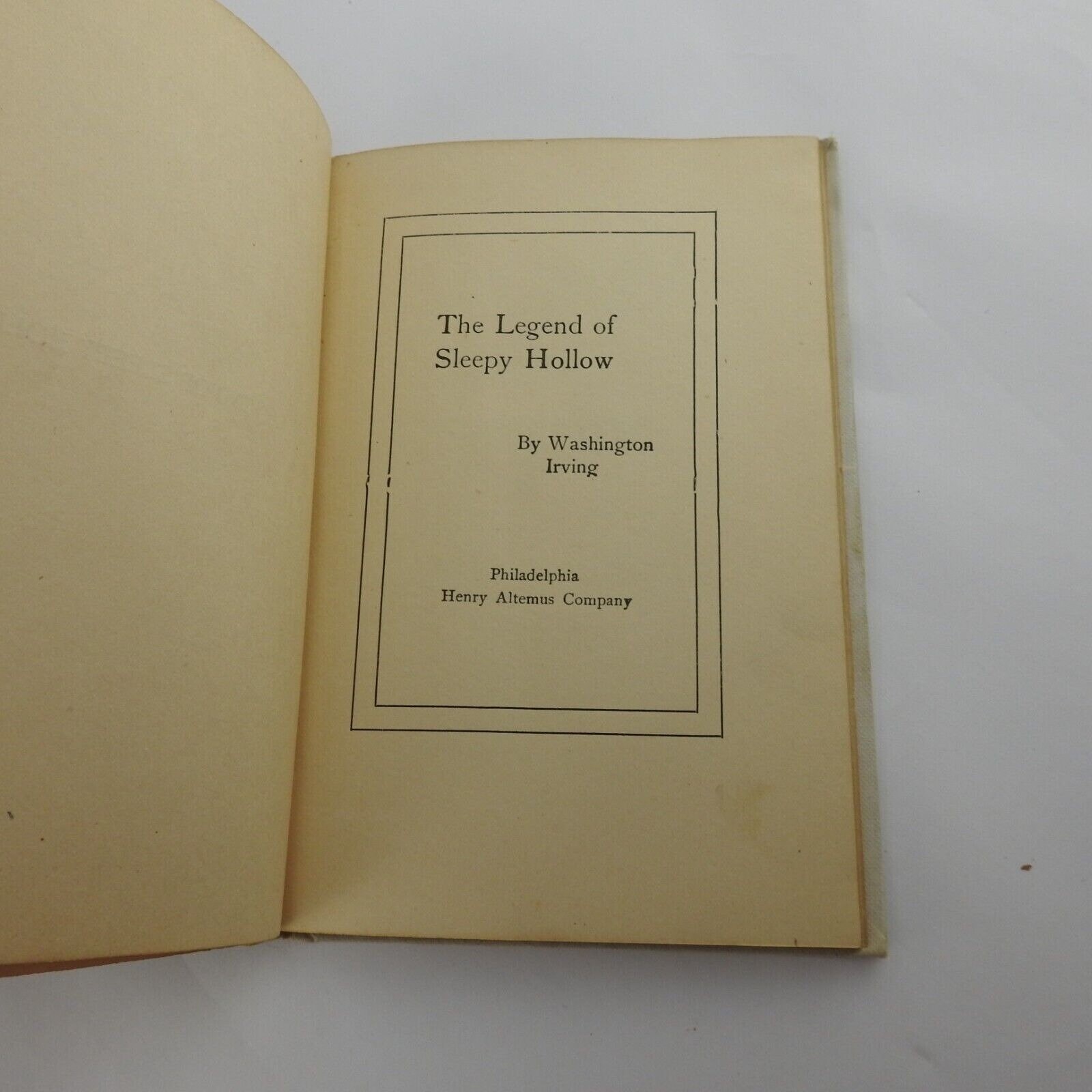 Antique the Legend of Sleepy Hollow Washington Irving 1896 Henry ...