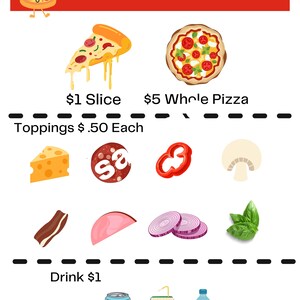 Pretend Play Pizza Store - Etsy