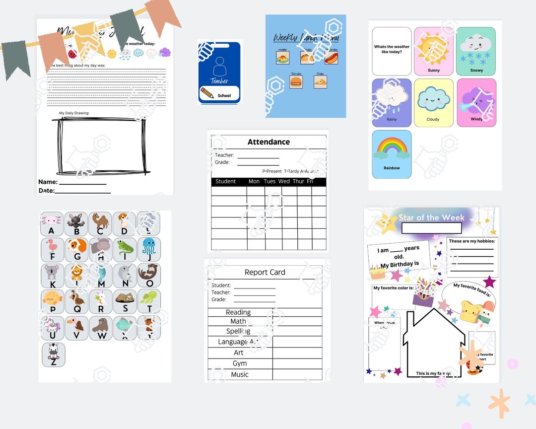 Pretend Play- Teacher Printable Set - Etsy