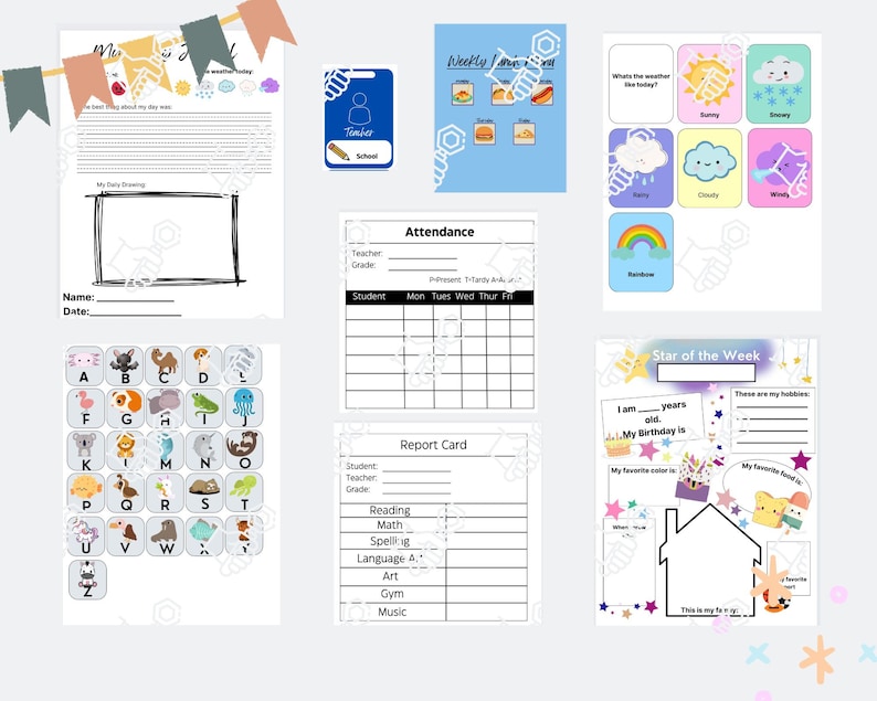 Pretend Play- Teacher Printable Set - Etsy