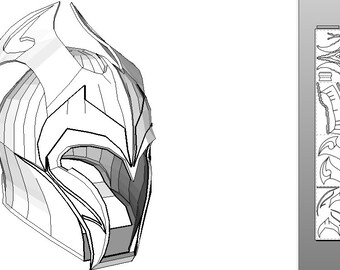 Pepakura Helmet Heimdall from Thor | Etsy