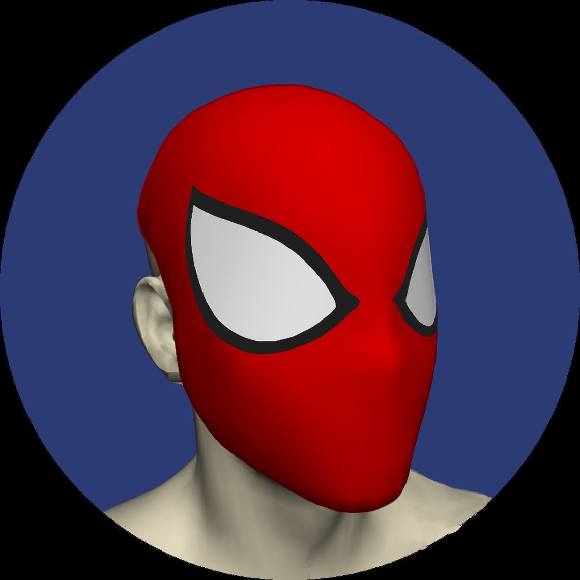 Foam Template Spider Man Faceshell Mask for Cosplay PDF Ready to Print ...