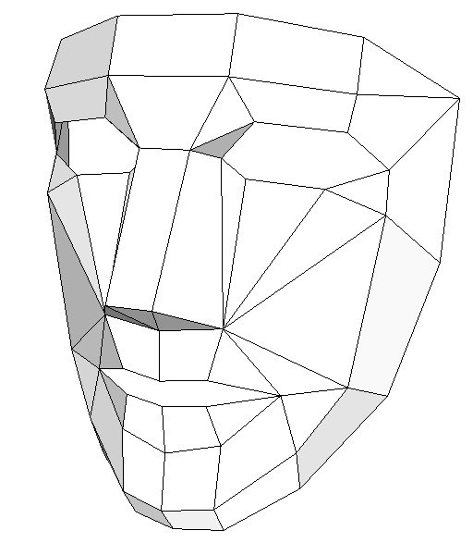 Pepakura - Easy Human Face Mask (PDF Included) - Etsy