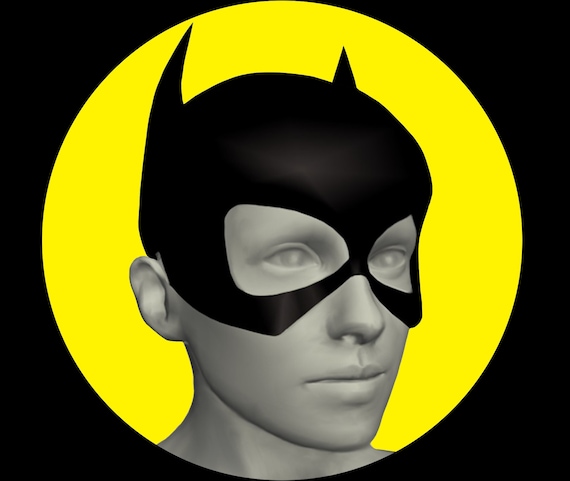 Foam Template/pattern Batgirl Cowl pepakurapdf - Etsy