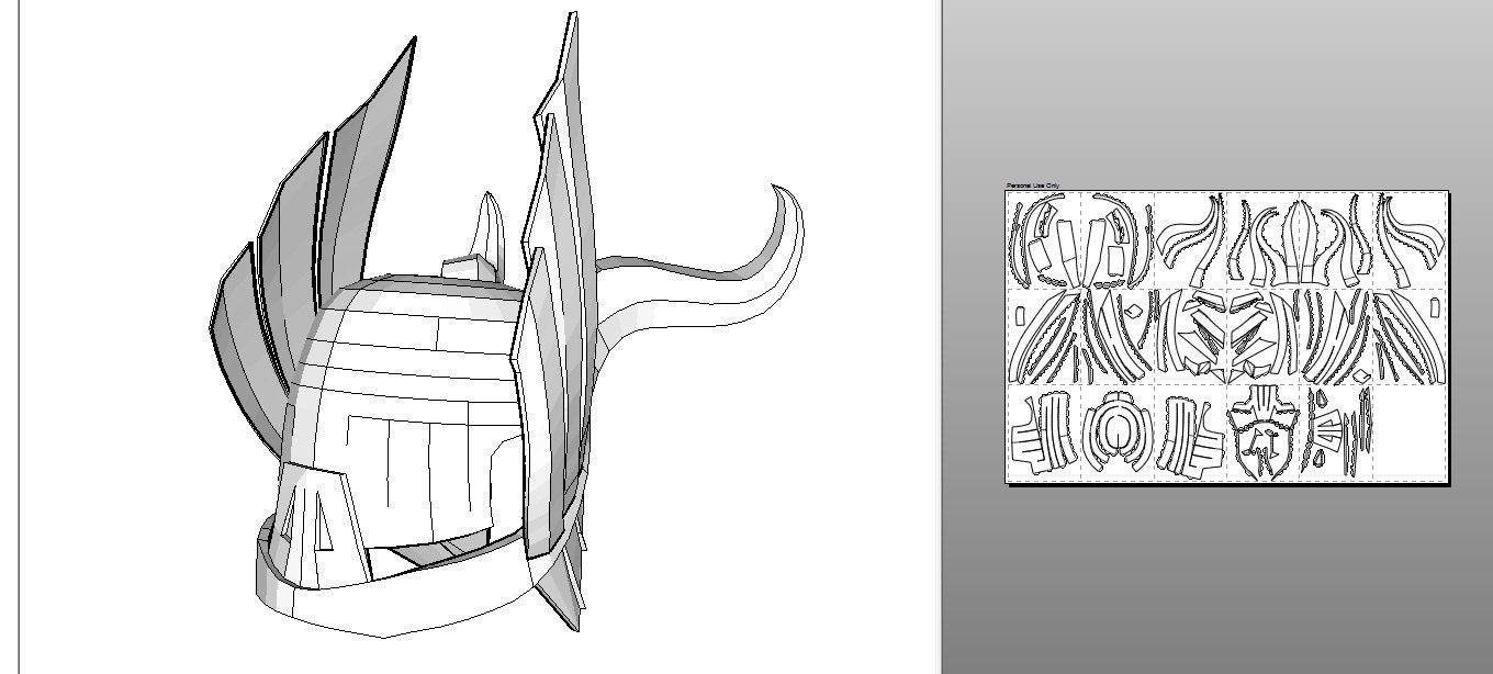 Pepakura Helmet Odin From Thor (version 2) - Etsy