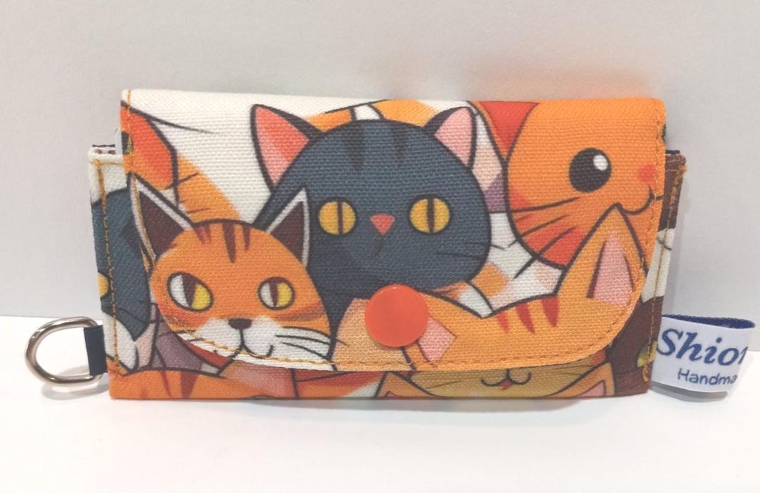 Cat Mini Wallet/credit Card Holder/id Case - Etsy