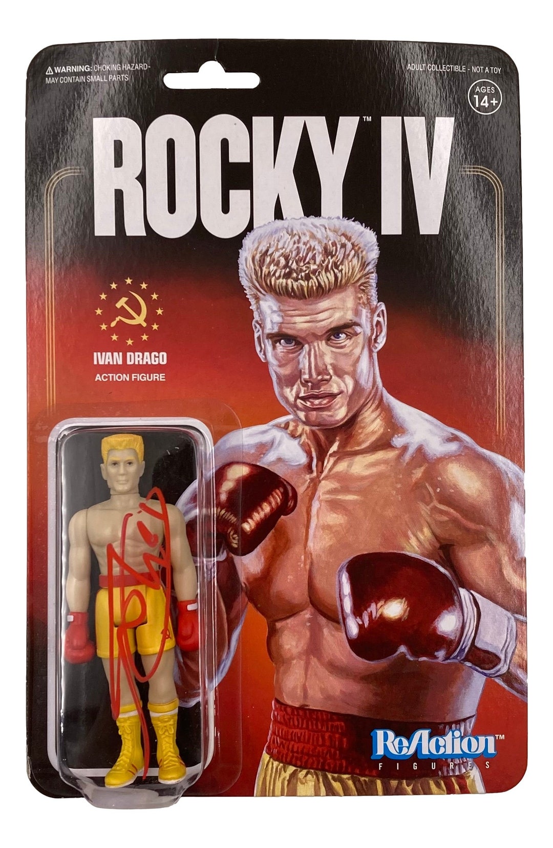 Dolph Lundgren Signed Rocky IV Ivan Drago Reaction Figure JSA ITP - Etsy