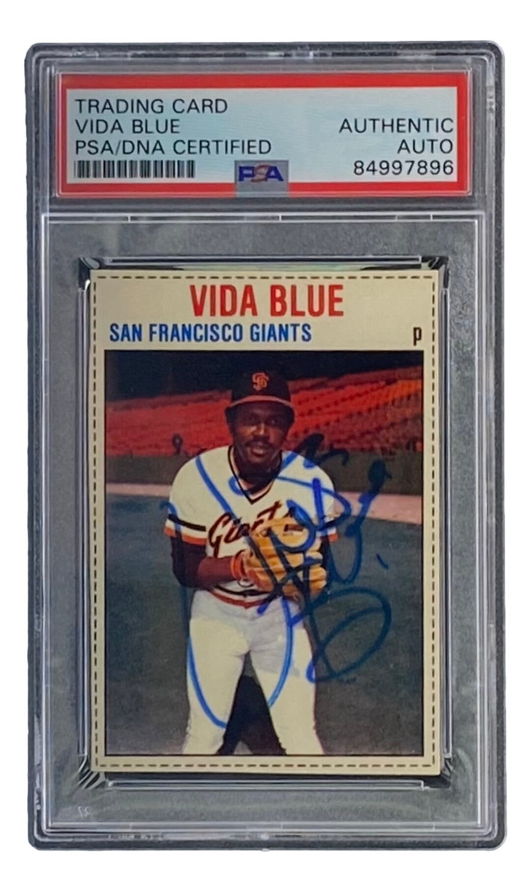 Vida Blue Signed San Francisco Giants 1979 Hostess 74 Trading Card PSA ...