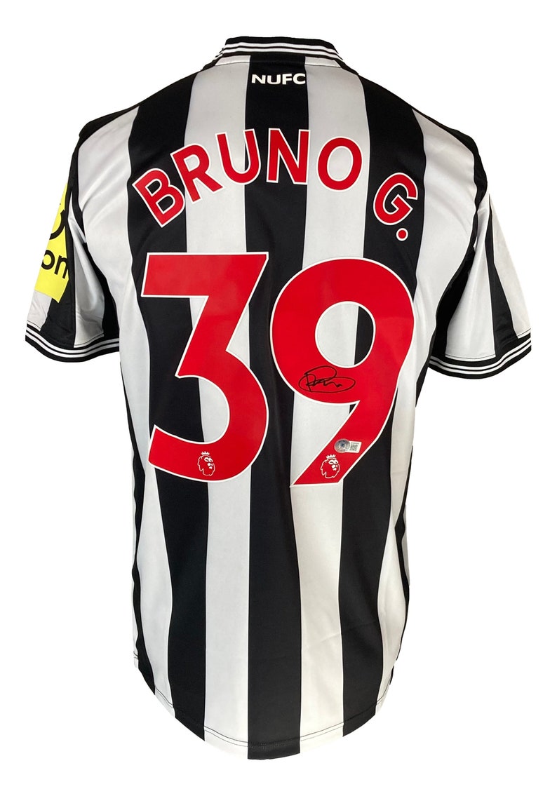Bruno Guimaraes Signed Newcastle United Castore Medium Soccer Jersey ...
