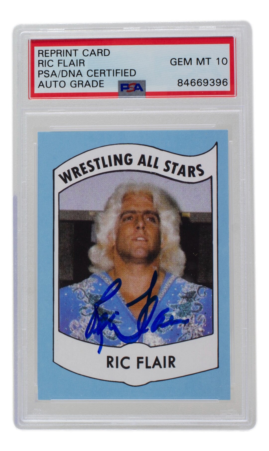 Ric Flair Signed RP 1982 Wrestling All Stars Card 27 PSA/DNA Auto Gem ...