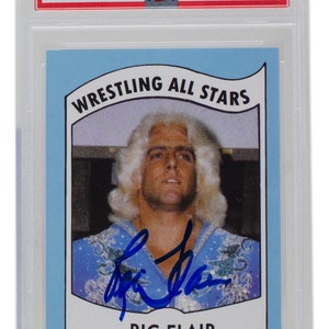 Ric Flair Signed RP 1982 Wrestling All Stars Card 27 PSA/DNA Auto Gem ...