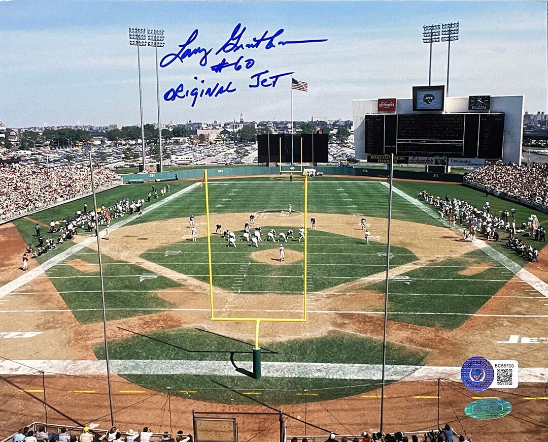 Larry Grantham Signed 8x10 New York Jets Football Photo Original Jet ...