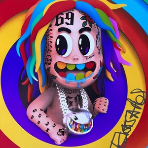 Tekashi 6ix9ine Shark Signed 16x20 BAS - Etsy