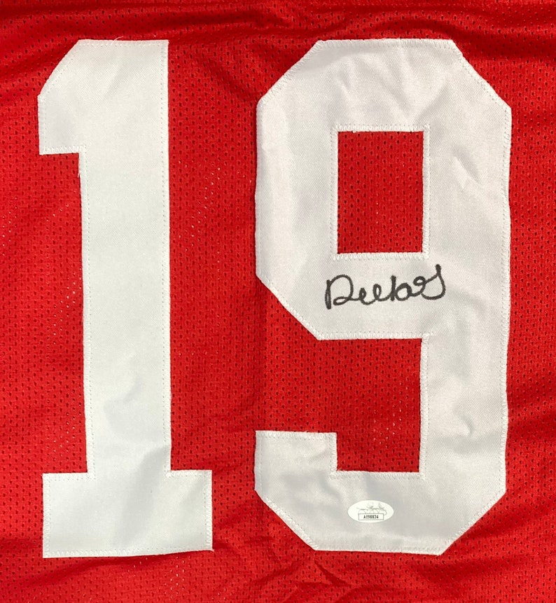 Deebo Samuel Signed Custom Red Pro-style Football Jersey JSA Hologram ...