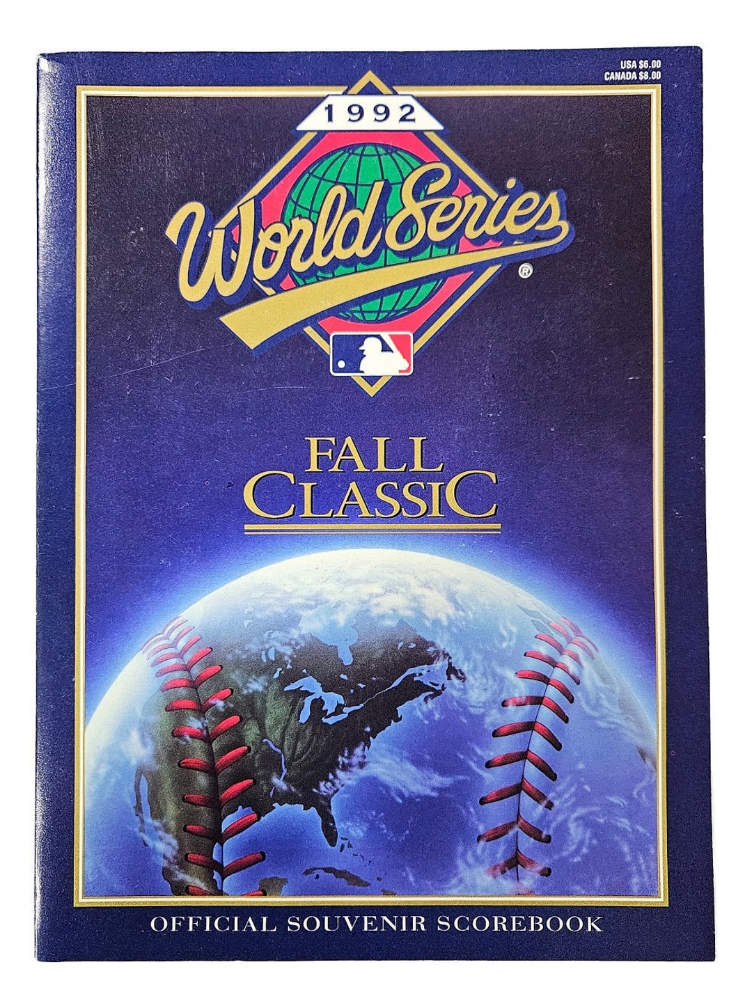 1992 MLB World Series Souvenir Scorebook - Etsy