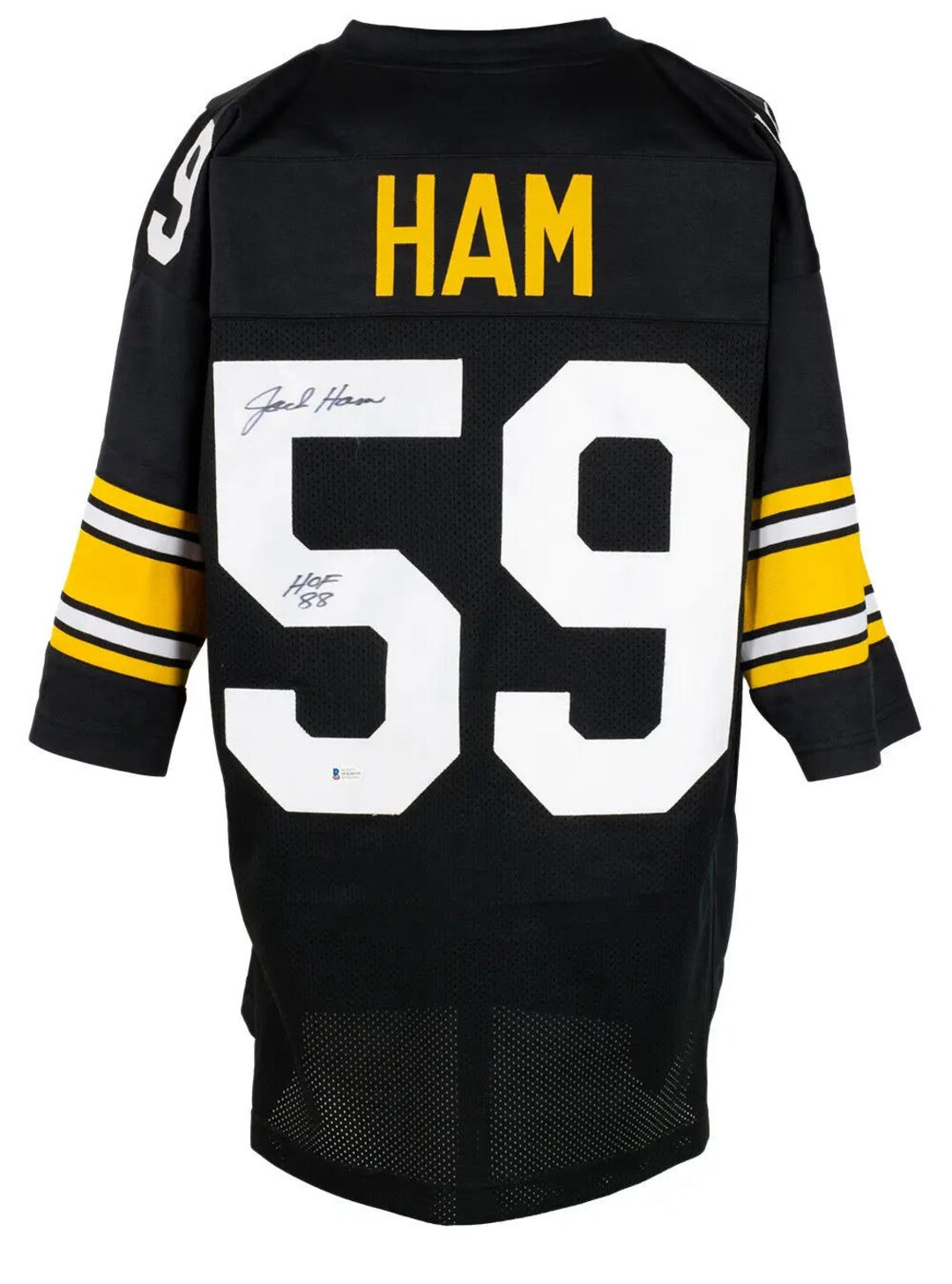 Jack Ham Signed Black Custom Pro Style Football Jersey HOF 88 BAS ITP ...