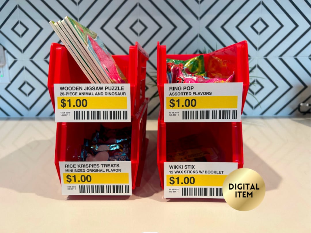 EDITABLE DIGITAL FILE // Target Birthday Party Price Tags - Etsy