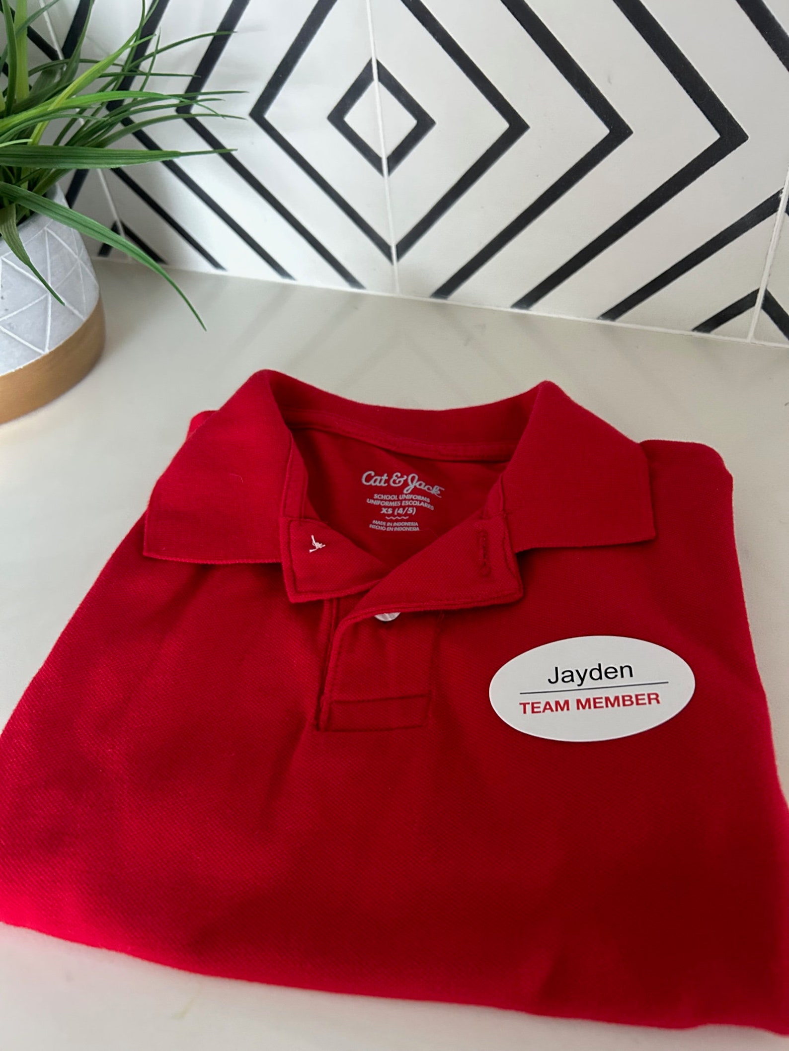 Name Tag Stickers for Target-inspired Party // Sheet of 18 - Etsy