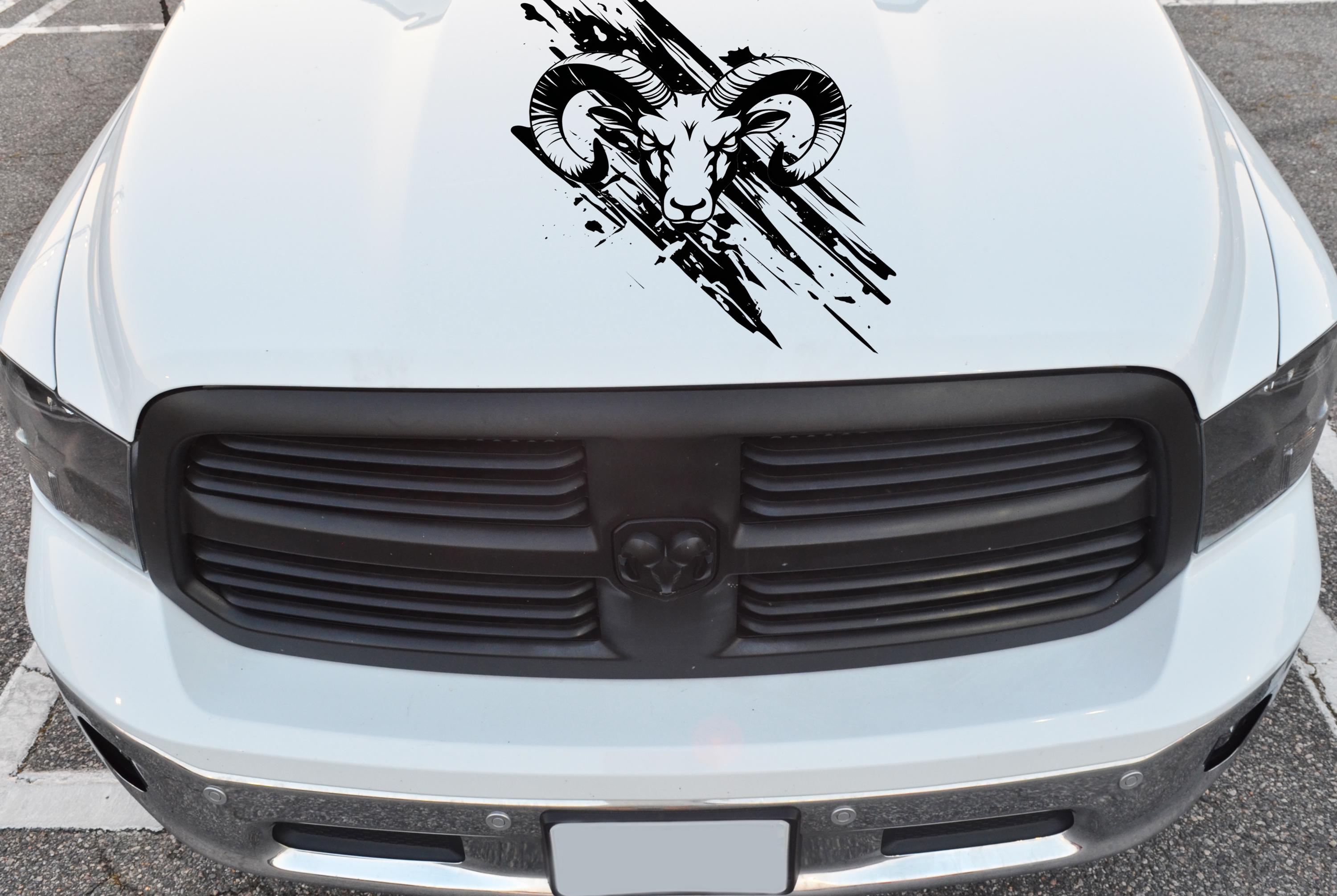 Ram Decal , Truck Hood Decal, Large Hood Decal , Splash Truck Decal ...