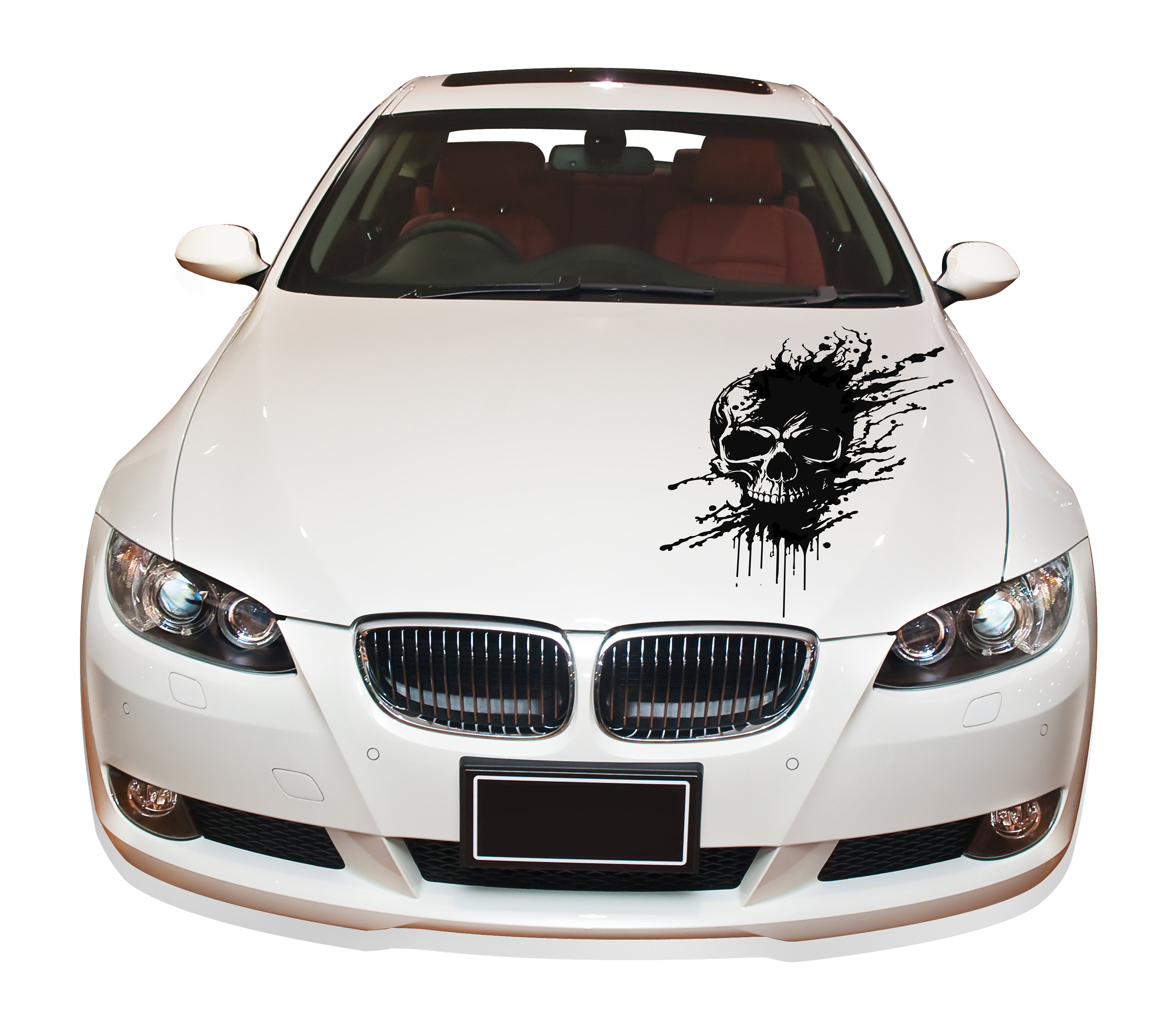 Skull Truck Hood Decal Bed Decals Truck Splash Decals Removable Vinyl ...