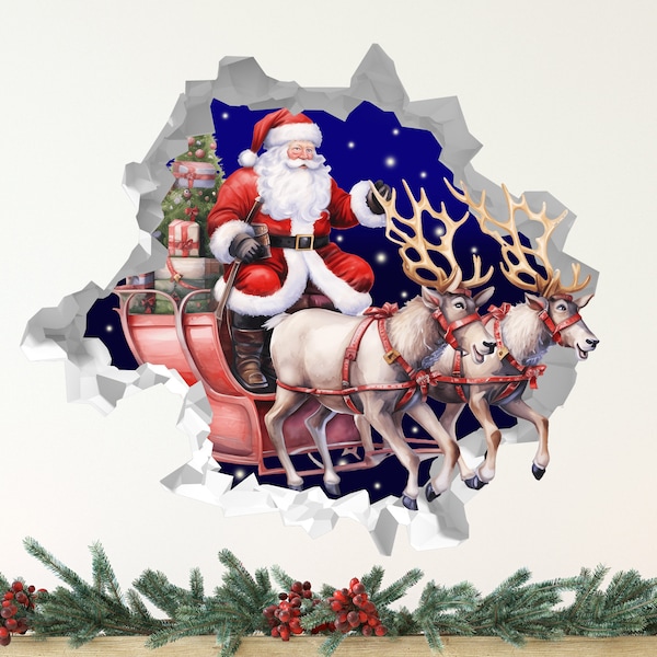 Christmas Wall Decals Removable - Etsy