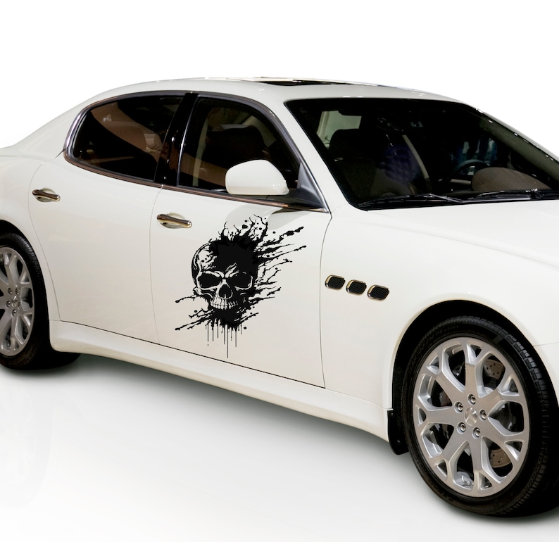 Skull Truck Hood Decal Bed Decals Truck Splash Decals Removable Vinyl ...