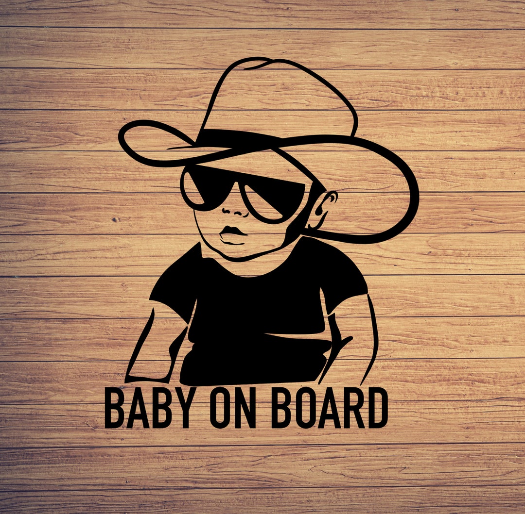Baby on Board Decal, Texas Bumper Sticker, Funny Car Decal, Car Laptop ...