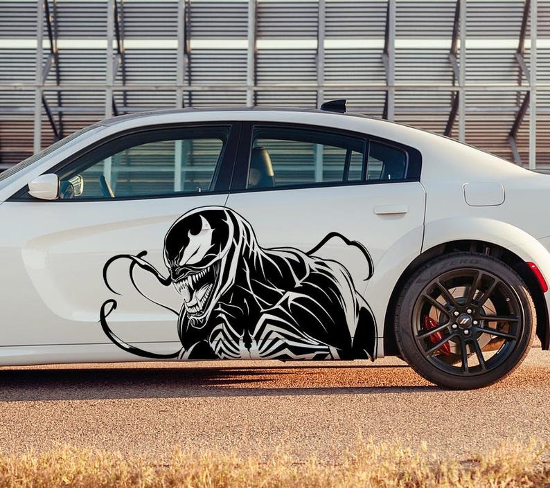 Venom Car Decal , Side Car Decal, Villain Decal, Large Body Decal ...