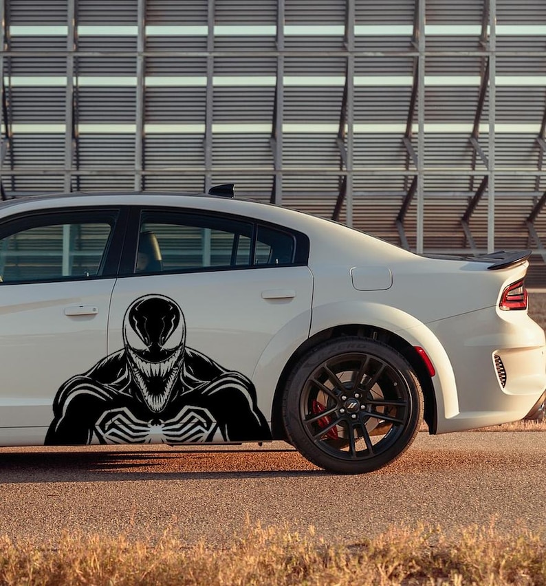 Venom Car Decal , Side Car Decal, Villain Decal, Front Facing Decal ...