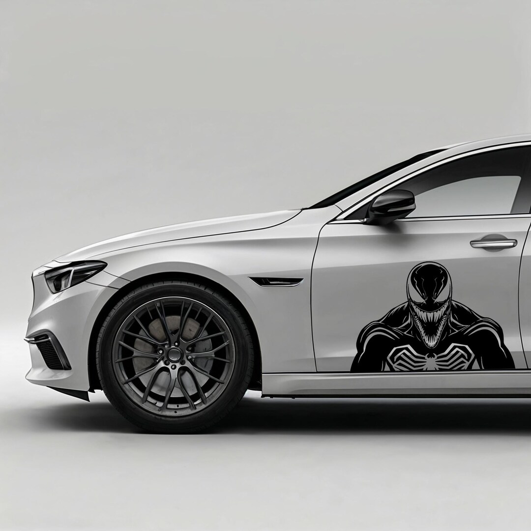 Venom Car Decal , Side Car Decal, Villain Decal, Front Facing Decal ...