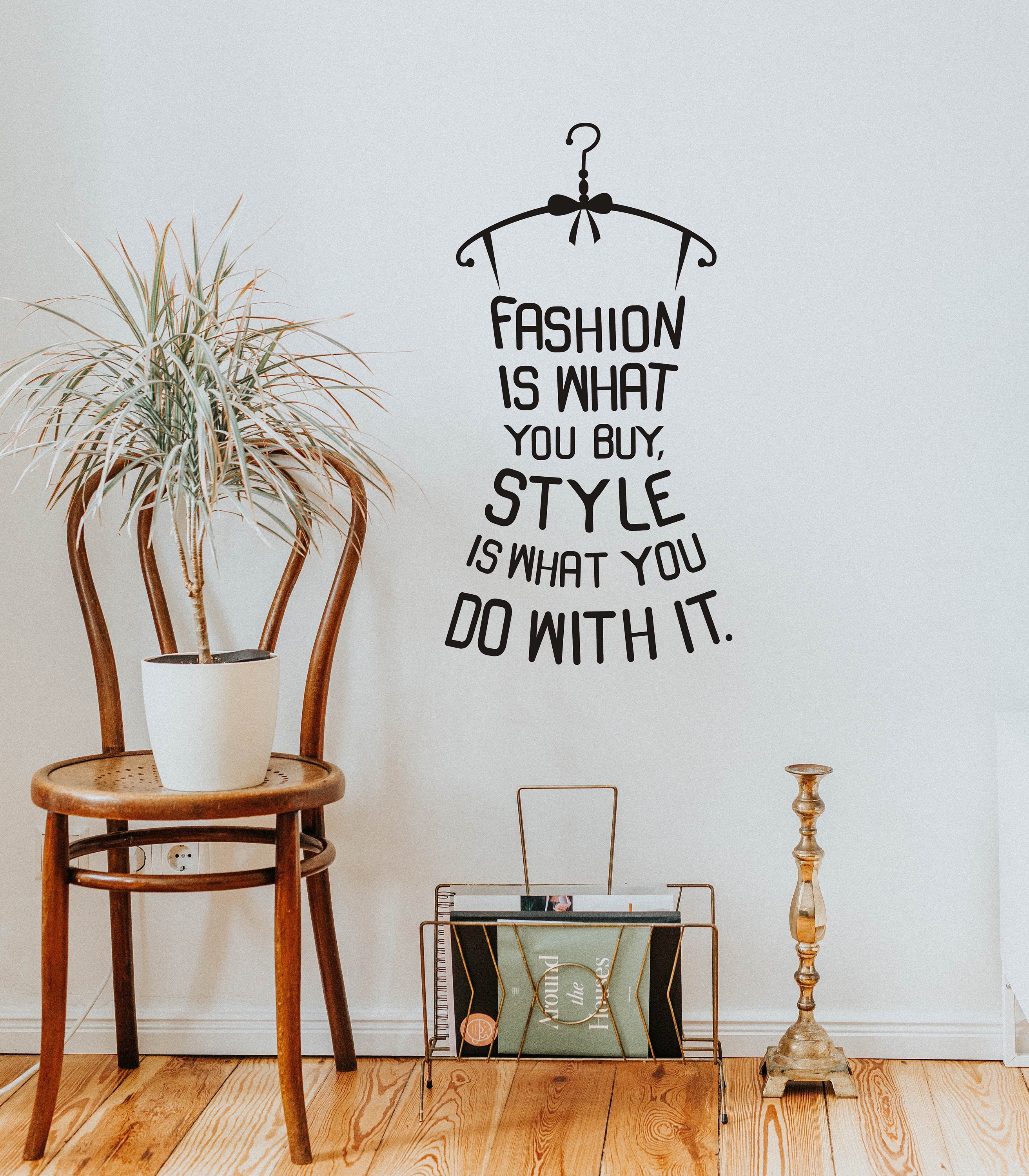 Inspirational Quote Wall Decal Fashion Vinyl Décor Vanity Closet ...
