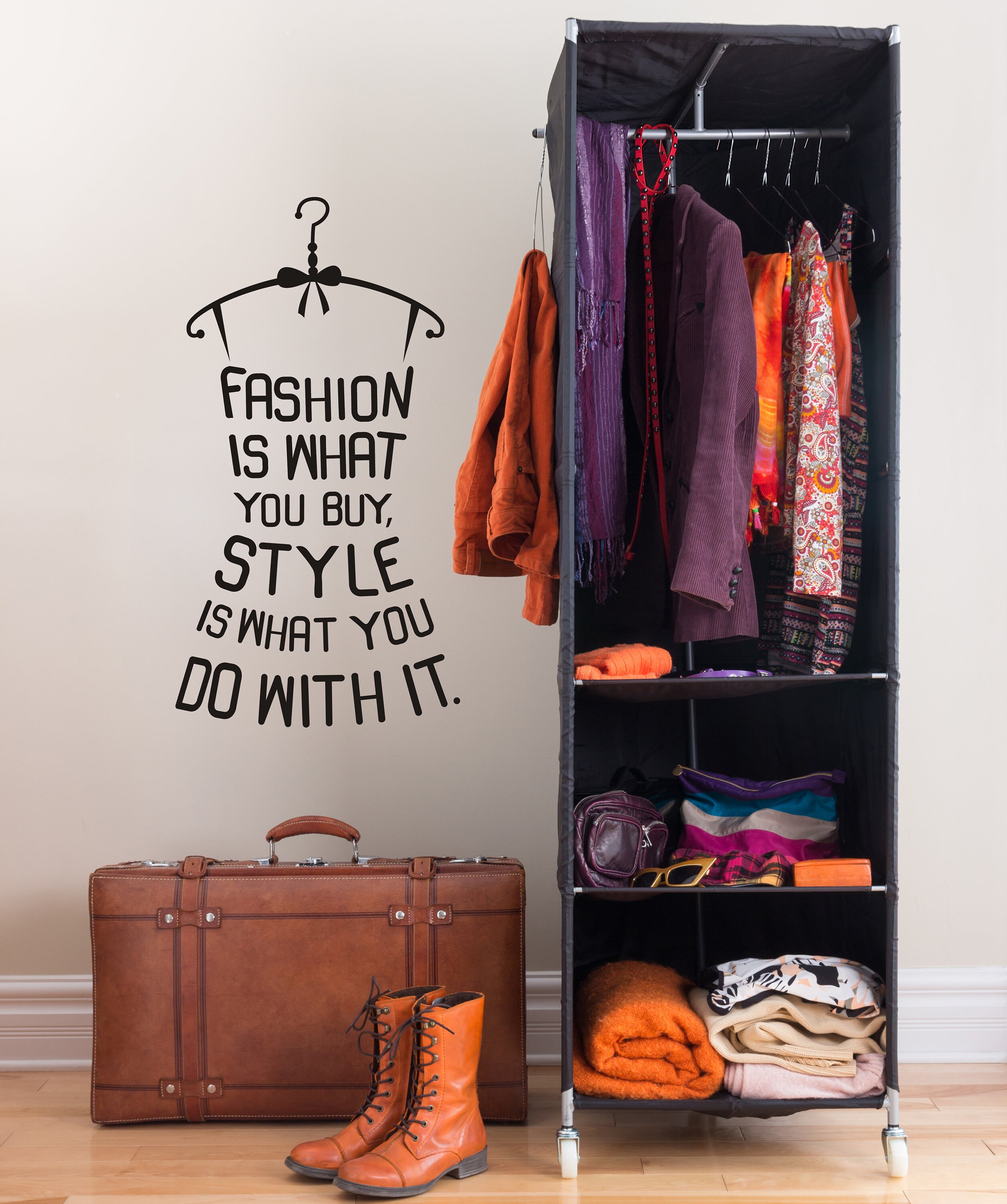 Inspirational Quote Wall Decal Fashion Vinyl Décor Vanity Closet ...
