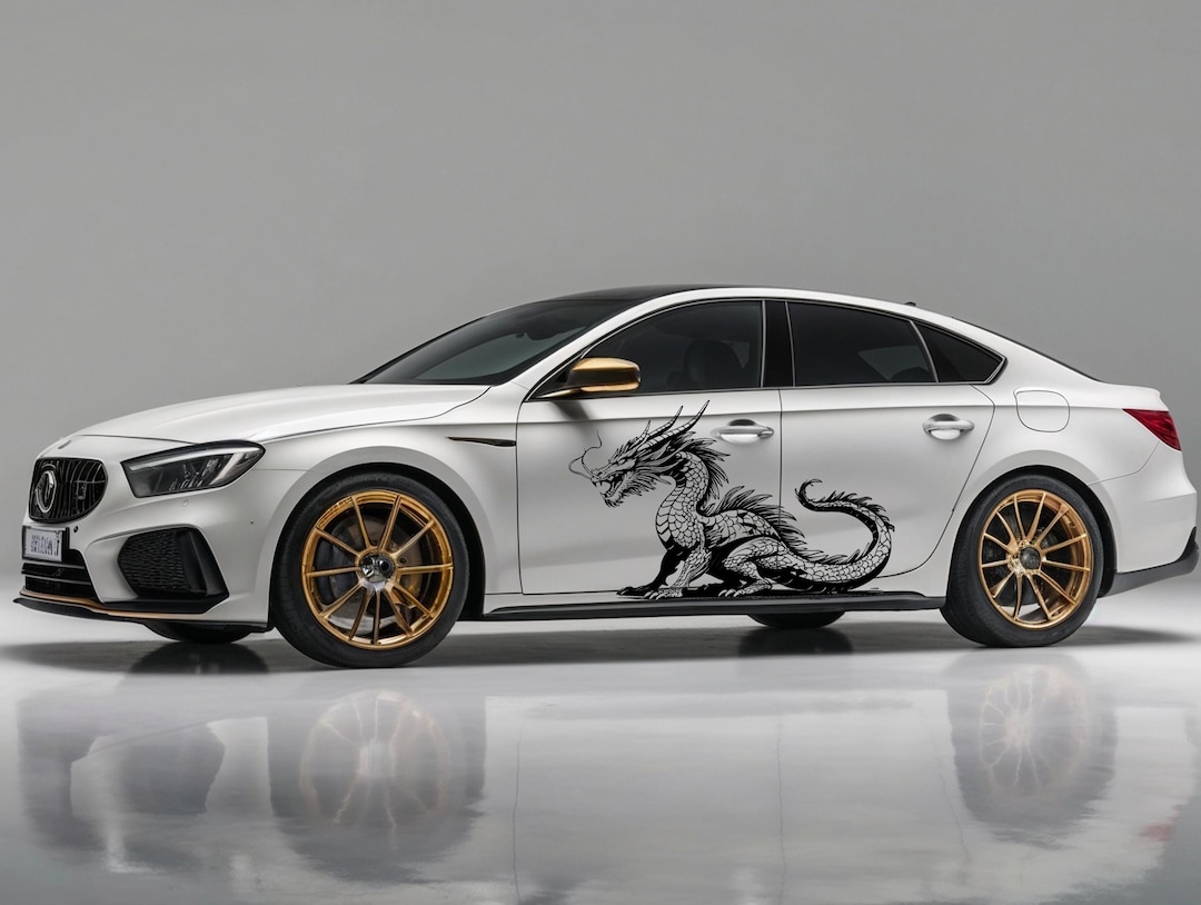 Dragon Decal , Side Car Decal, Large Body Decal , Dragon Head Decal ...