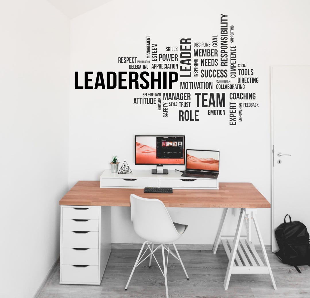 Leadership Inspirational Quote Wall Decal Team Success Office Sticker ...