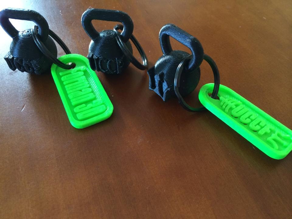 Kettlebell Keychain | Etsy