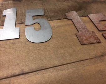 5 Inch Metal Numbers - Etsy