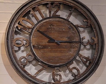 Farmhouse Wall Clock - Etsy