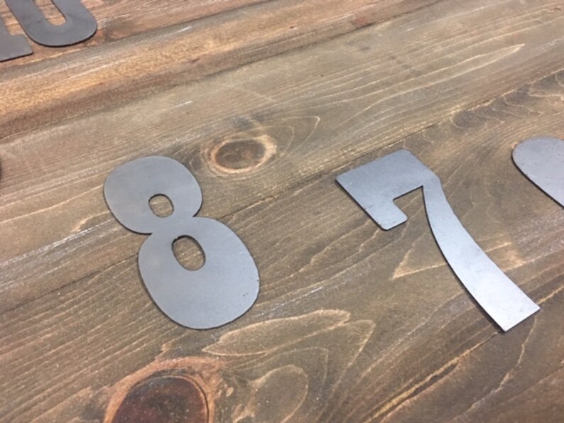 12 Inch Large Clock Number Set-numbers 1-12 Rusty or Natural | Etsy