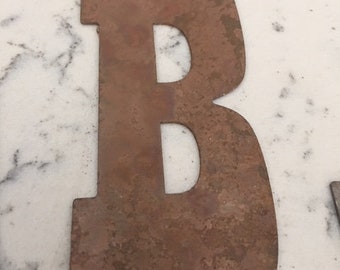 Rusty Metal Letters | Etsy