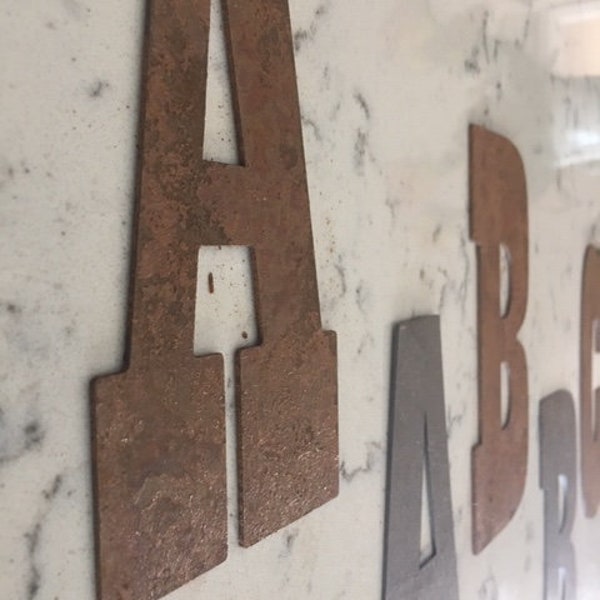 8 Inch Metal Letters - Etsy