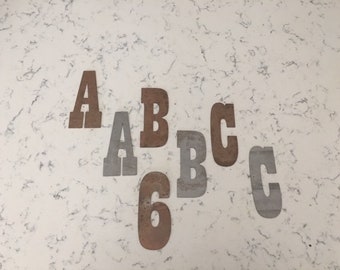 2 Inch Metal Letters - Etsy