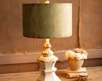 Distressed Wood Lamp - Etsy