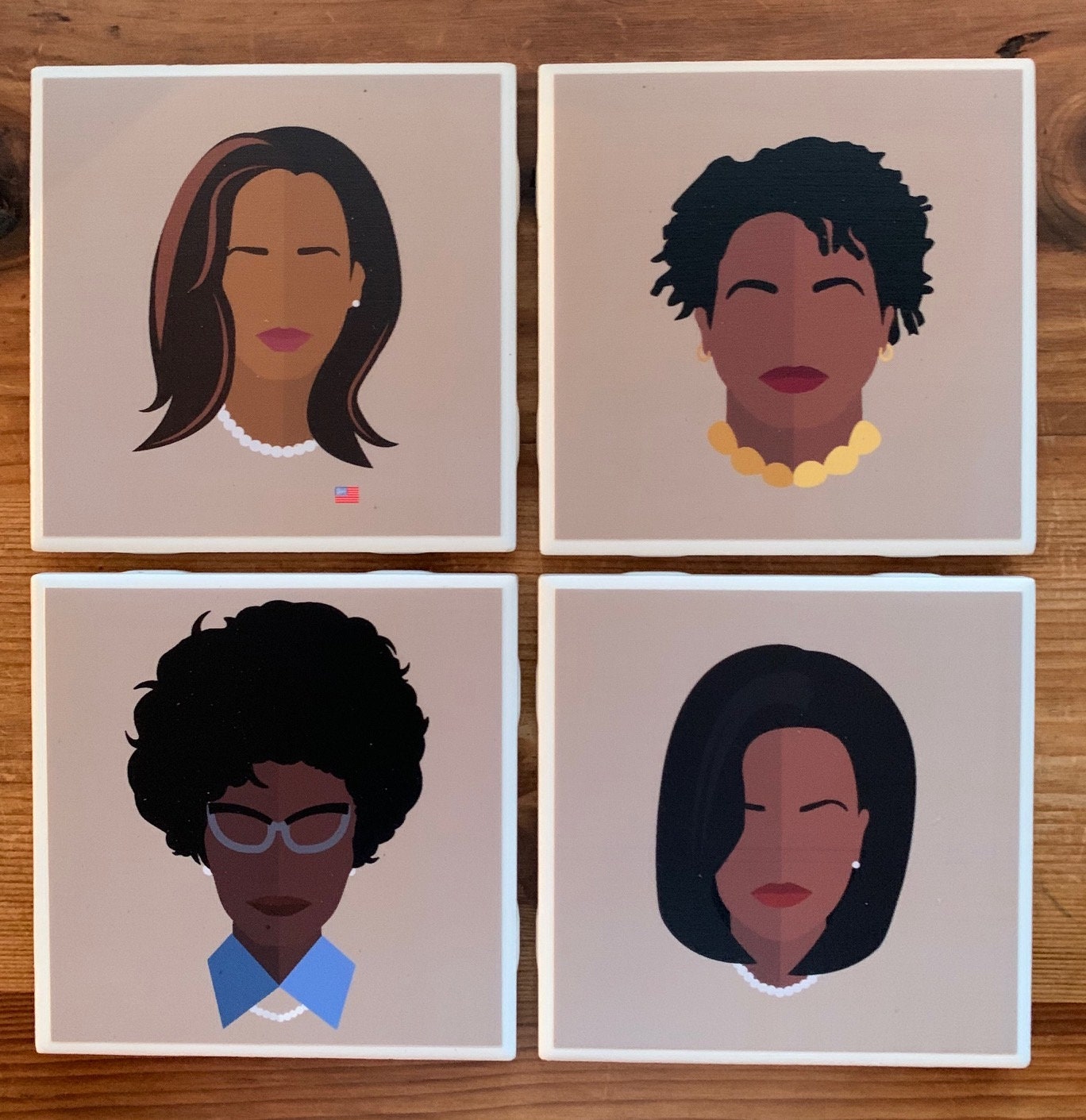 Black Women in History Icons - Original Design Coasters - Etsy