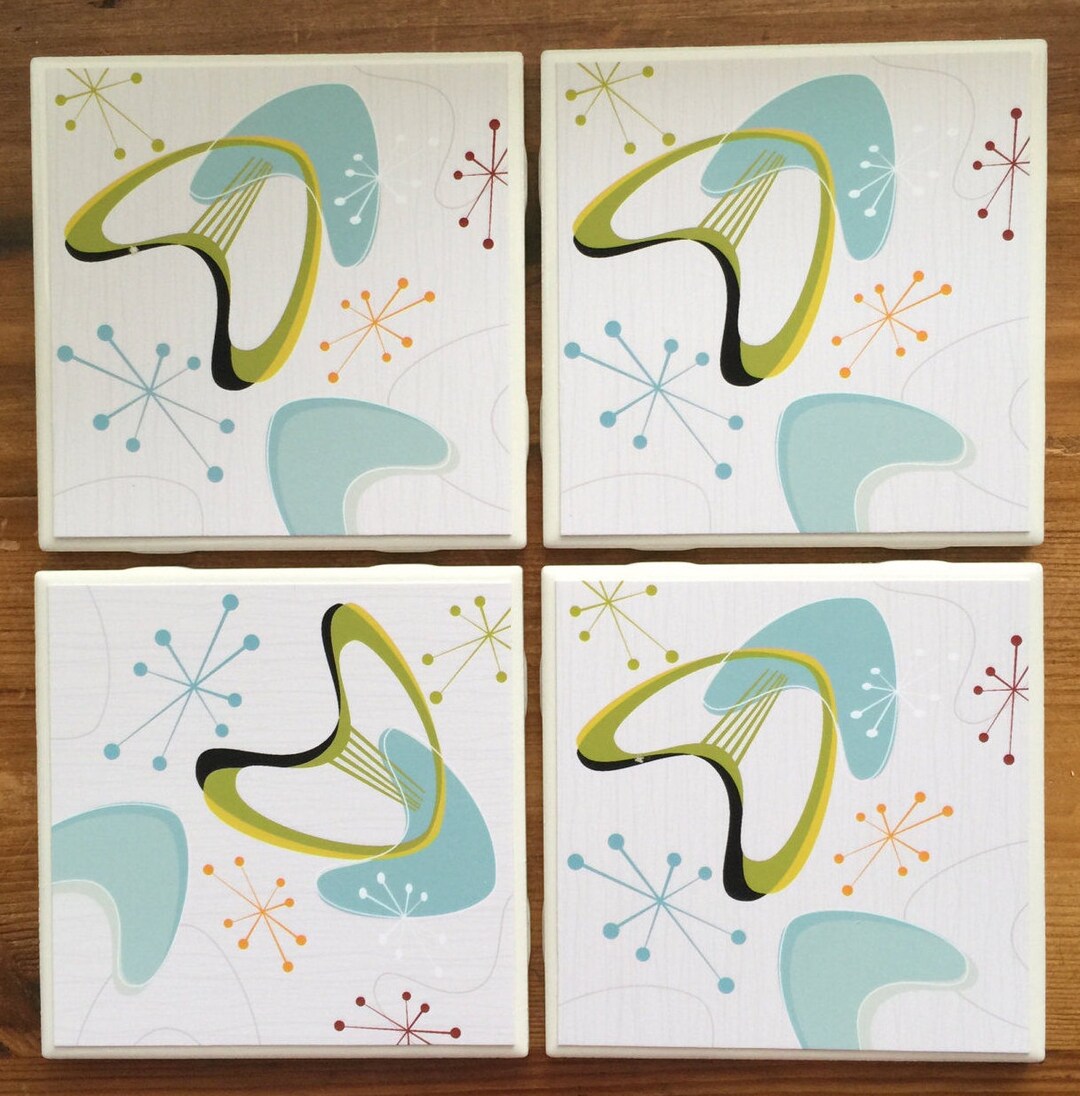 Mid Century Modern Atomic Boomerangs - Etsy